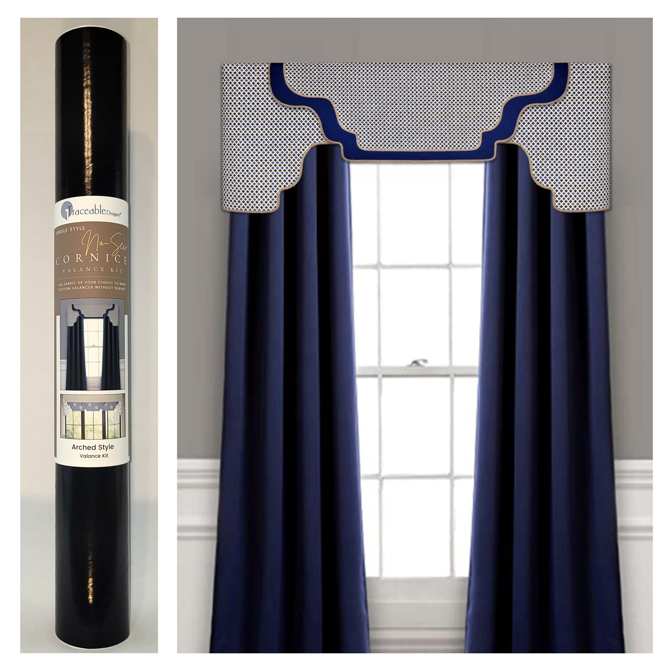 Arched Style Valance Design Form, Make Professional Valances Without a ...