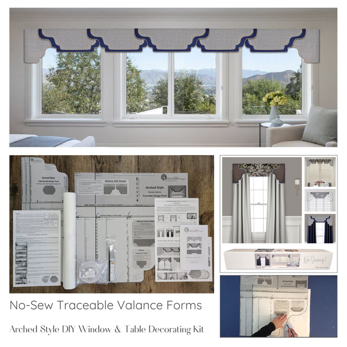 Arched Style Valance Design Form, Make Professional Valances Without a ...