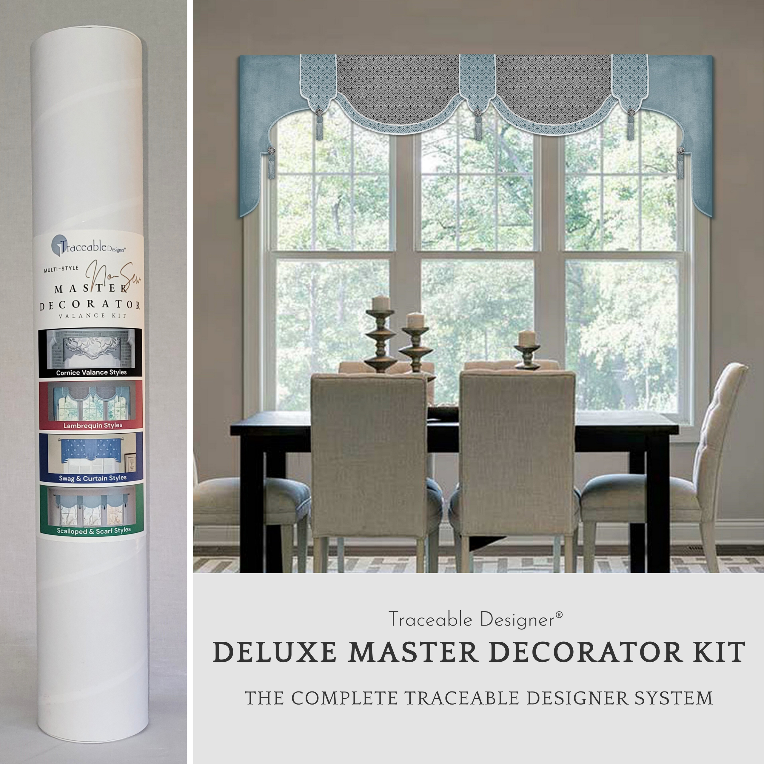 DIY Cornice-Valance Kits, No Sewing! Reusable, Fit All Window Sizes ...