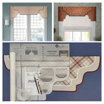 Arched Cornice Kit No-Sew Valance Sewing Alternative | Traceable Designer