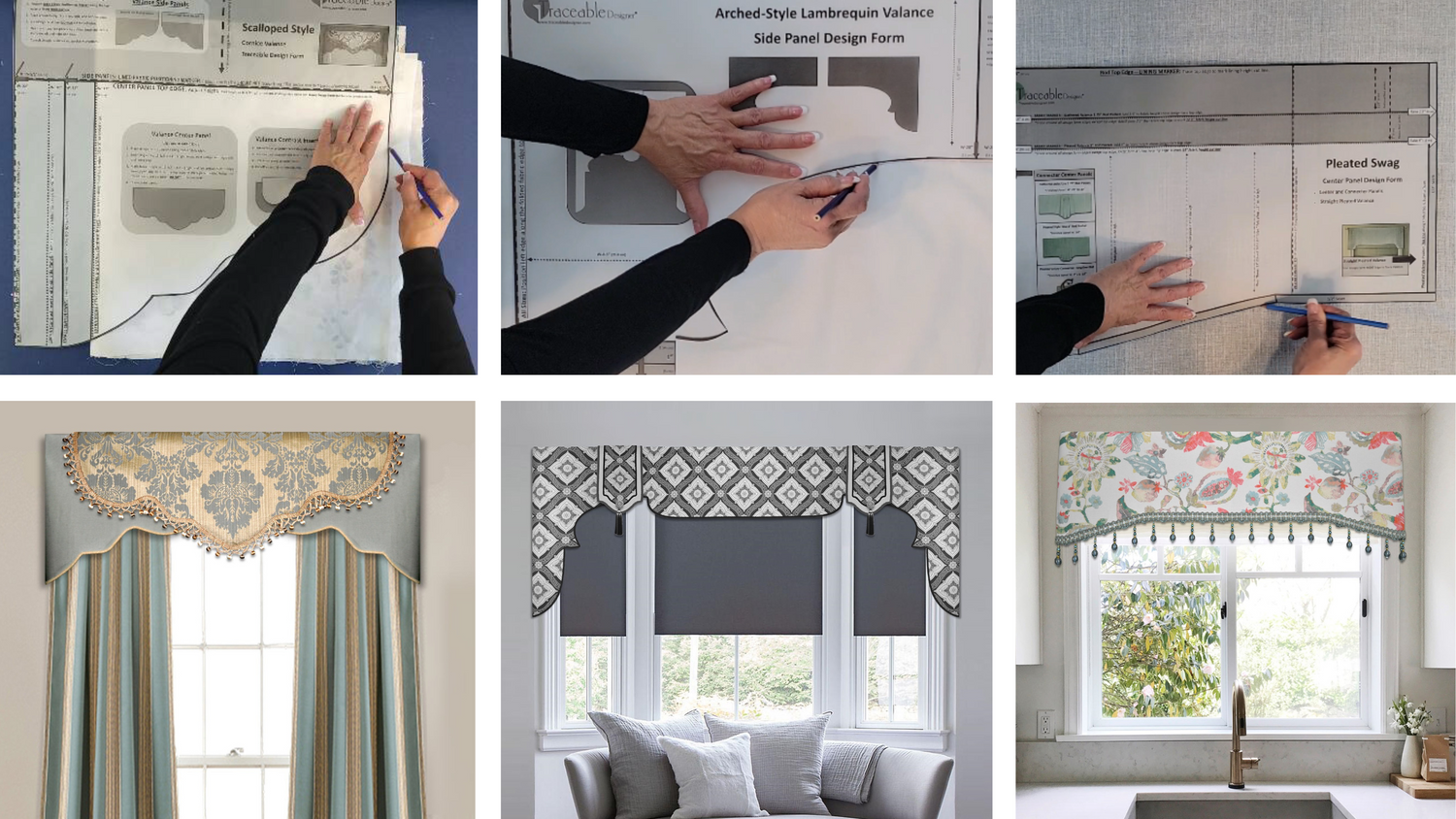 DIY Cornice-Valance Kits, No Sewing! Reusable, Fit All Window Sizes ...